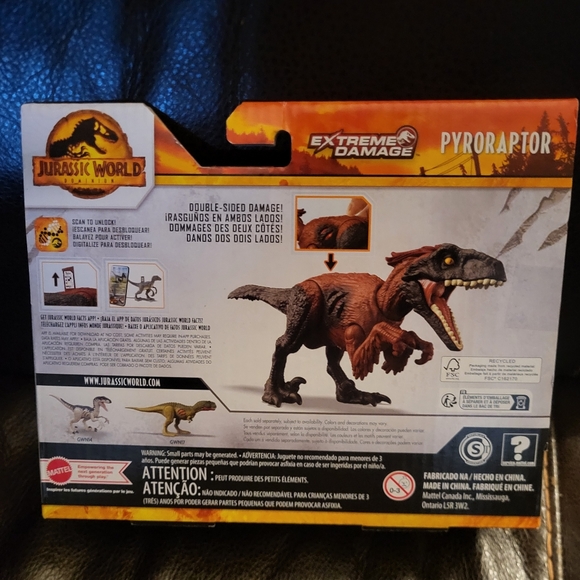 Mattel | Toys | Jurassic World Dominion Extreme Damage Pyroraptor Brand ...